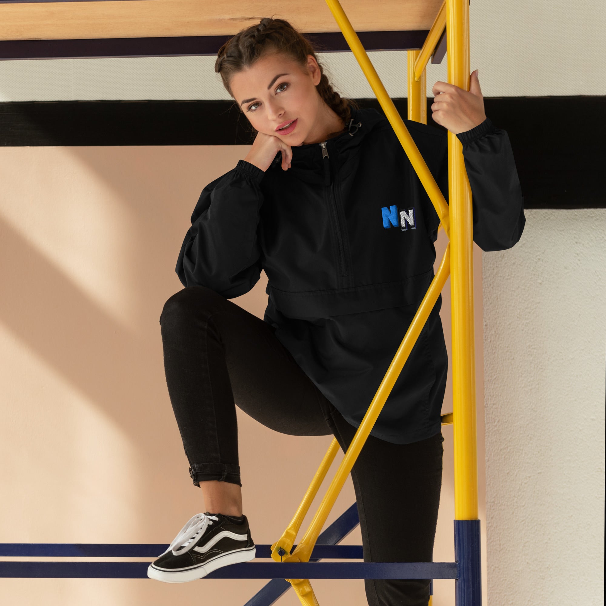 Embroidered Champion Packable Jacket – Ninja Nerd