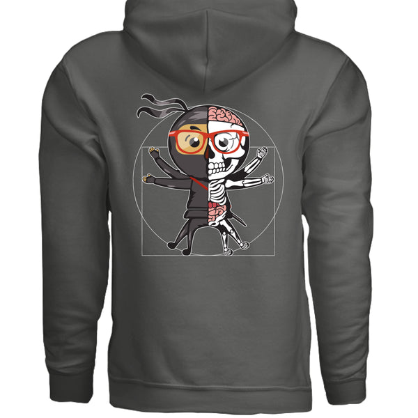 Vitruvian Ninja Nerd: Hoodie