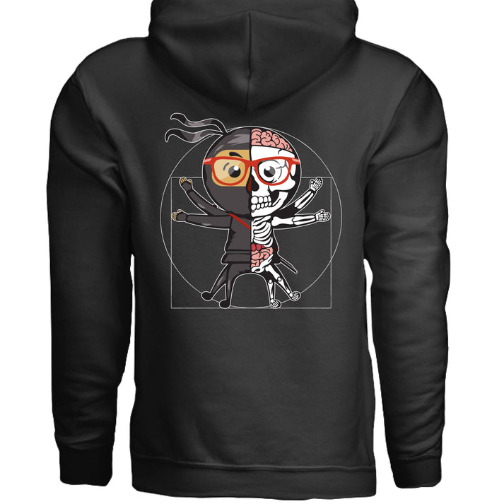Vitruvian Ninja Nerd: Hoodie