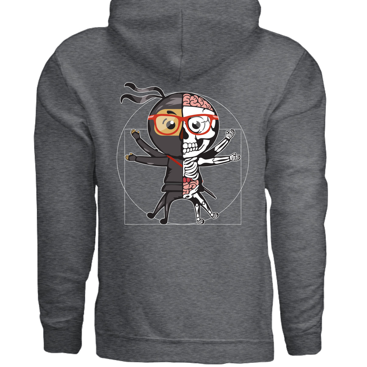 Vitruvian Ninja Nerd: Hoodie