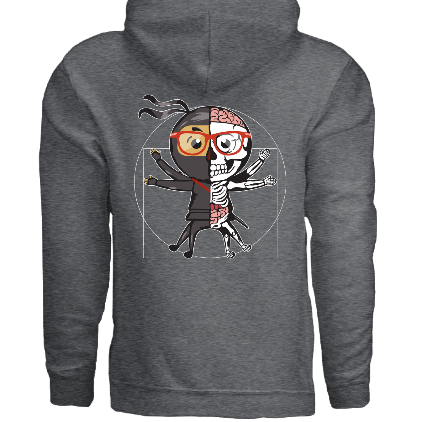 Vitruvian Ninja Nerd: Hoodie