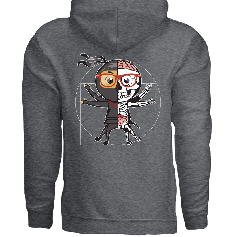 Vitruvian Ninja Nerd: Hoodie