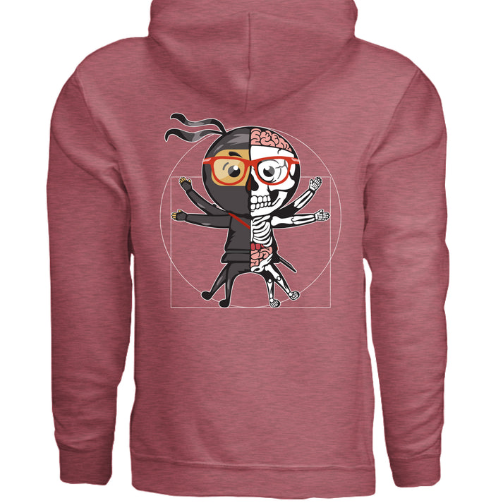 Vitruvian Ninja Nerd: Hoodie